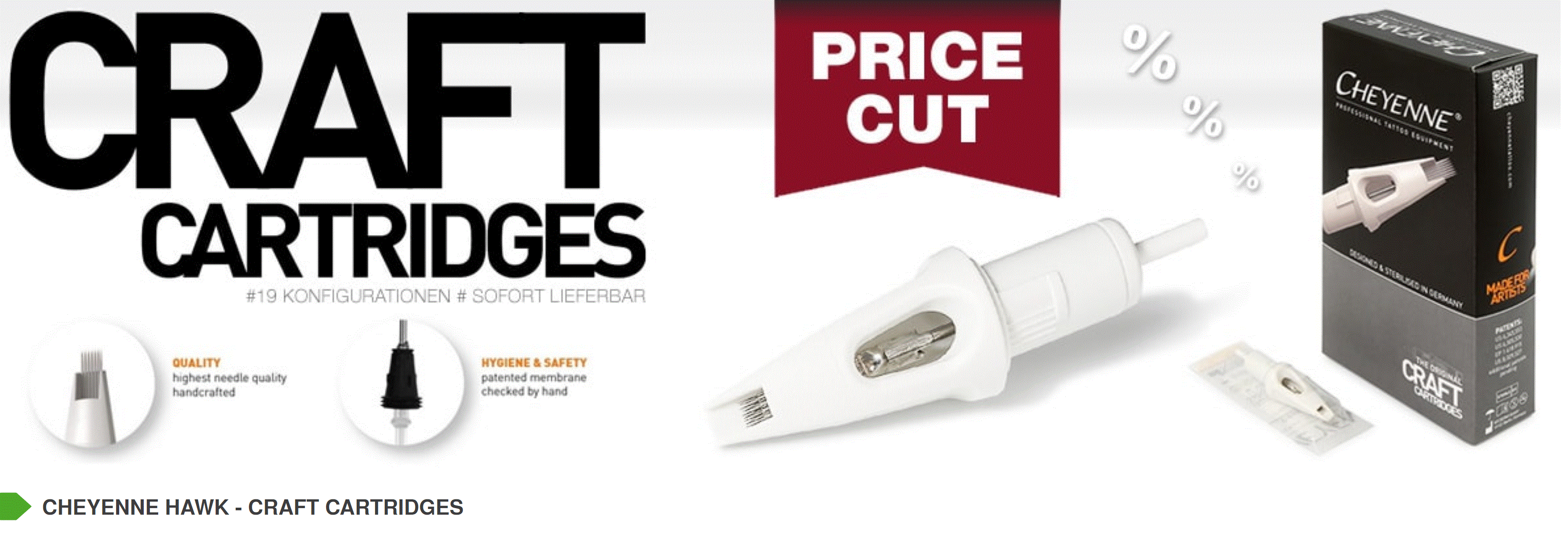 Cheyenne Craft Cartridge Needles.